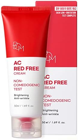 Amazon.com: BOM AC Red Free Cream 50ml Non Comedogenic Face Cream ...
