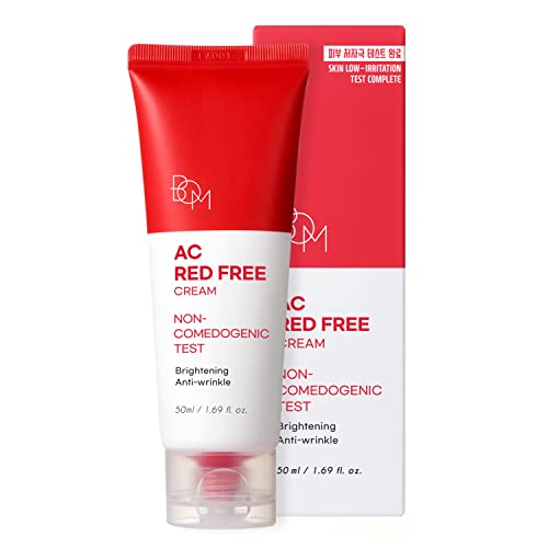BOM AC Red Free Cream 50ml Non Comedogenic acne, breakouts cream with ...