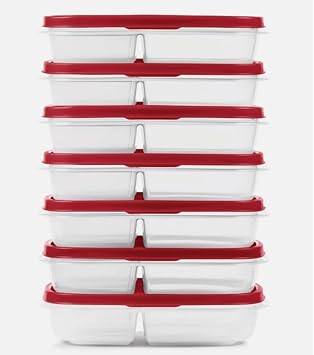 Amazon.com: Rubbermaid 14 Piece Easy Find Lids Meal Prep Food Storage ...