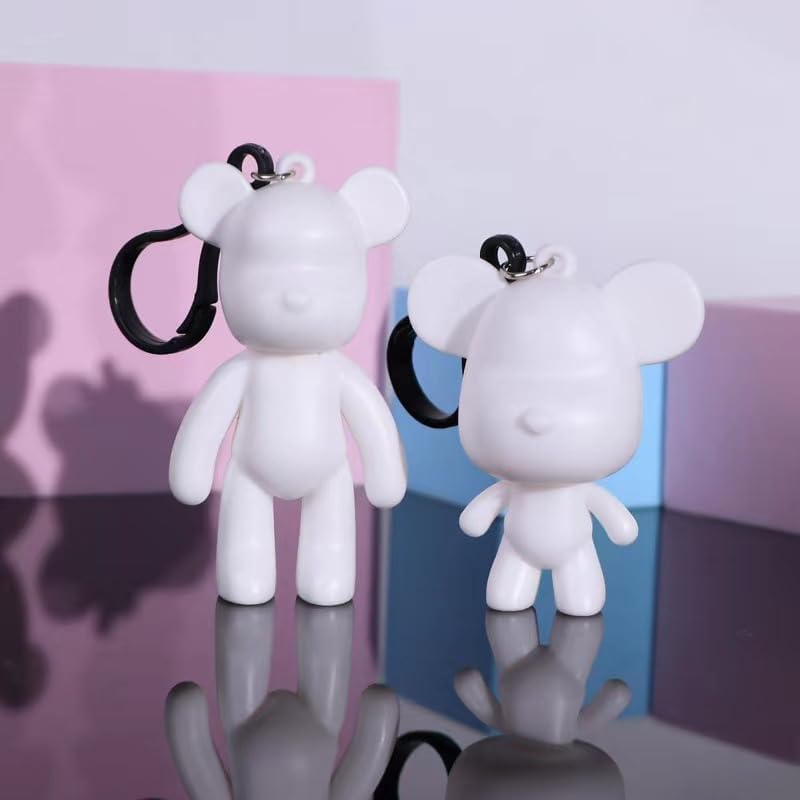 Snapklik.com : Coniuty DIY Fluid Bear Keychain 6 Set, Teddy Bear ...