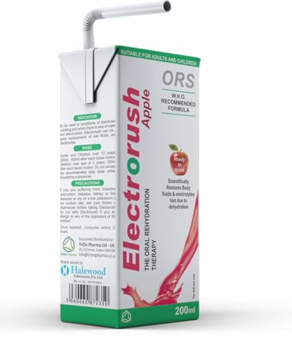 Electrorush ORS Apple Flavour Electrolyte Water, Supplement for ...