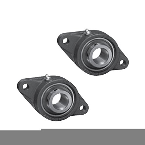 2X 1.5 in Square Flange Units Cast Iron SBF208-24 Mounted Bearing SB208 ...