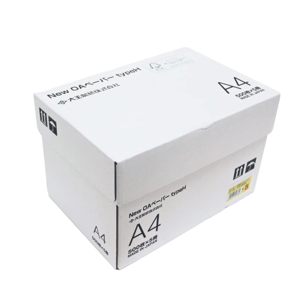 Amazon.co.jp: 大王製紙(Daio Paper) New OAペーパータイプH A4 白色度約92% 紙厚0.088mm 2500 ...
