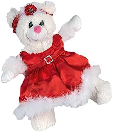 Red Silky Dress with Gloves Teddy Bear Outfit (16″) – TopToy