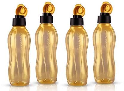 Tupperware Golden Plastic Water Bottle 750 ml Pack of 4 (Golden Color ...