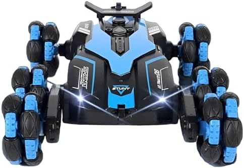 Toyshine 6 Wheels 360°Rotating Remote Control Rechargeable Stunt Car ...