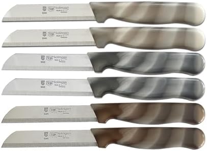 Amazon.com: SMI 6 Pcs Paring Knife Set - Serrated Edge Solingen Germany ...