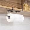 Amazon.com - T.R.Sani. Black Paper Towel Holder Under Cabinet, Over The ...