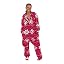 Amazon.com: Forever Lazy Non-Footed Adult Onesies, One-Piece Pajama ...