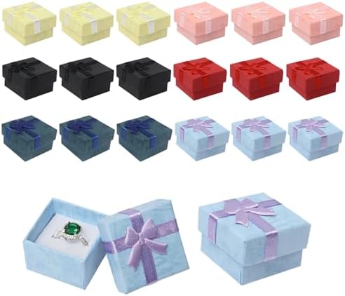 Qaziuy 18Pcs Jewelry Gifts Boxes, Small Gift Boxes with Lids Jewellery ...