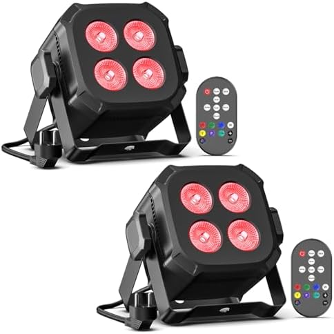 LED Par Strahler 12 LED Tragbares Discolicht Partylicht RGB DMX512 Par ...