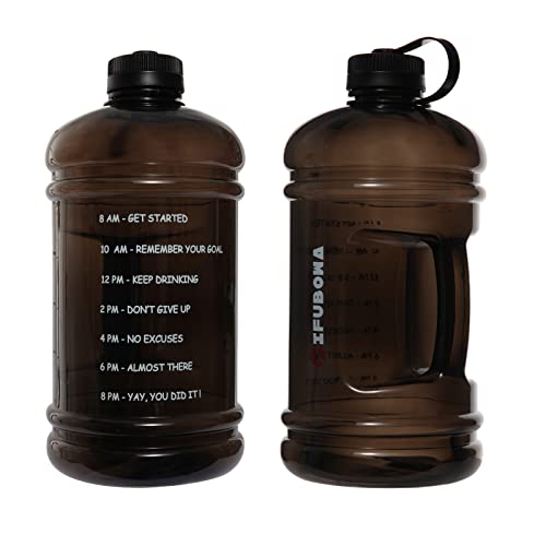GIFUBOWA Big 3 Liter Motivational Water Bottle with Time Marking - BPA ...