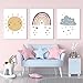 Amazon.com: Sunshine Kids Poster Rainbow Canvas Wall Art Boho Sunshine ...