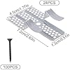 24pcs Drywall Repair Clips, 1/2 Inch Drywall Fastener Clips with ...