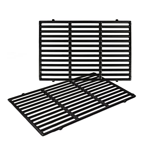 QuliMetal 7524 19.5 Inches Cast Iron Cooking Grid Grates for Weber ...