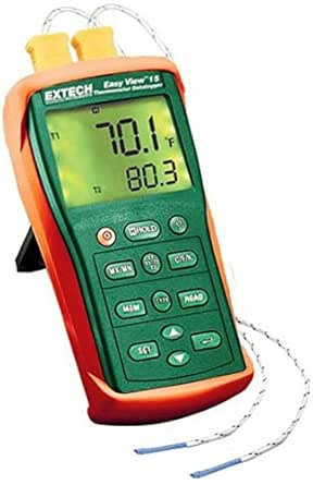 Amazon.com: Extech EA15 Easyview Thermocouple Thermometer - Dual ...