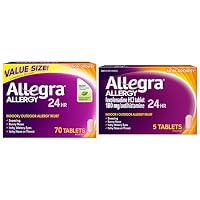 Allegra Adult 24-Hour Allergy Relief Tablets, Non-Drowsy Indoor and ...