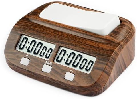 Amazon.com: Mulcort Chess Clock Digital Chess Timer with Delay and Bonus Professional for Board ...