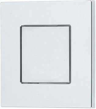 Thomas Dudley Vantage Piazza 73.5mm Square Single Flush Chrome Toilet ...