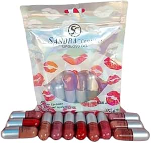 Sandra Colours Lip Gloss Set 12, Matte and Shiny Lip Gloss, Non-Stick ...