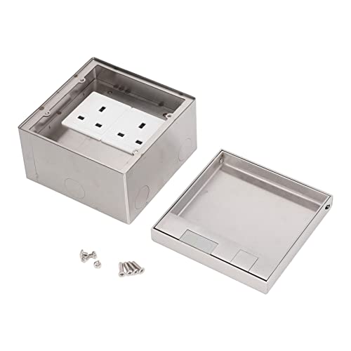 Embedded Socket Box Concealed Power Strip Socket Stainless Steel Dual ...
