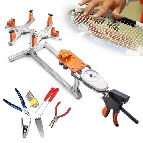 Racket Frame Threading Machine - Stringing Tool + Racquet Stringing ...