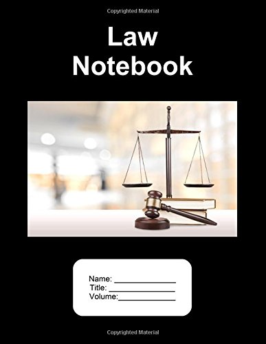 Law Notebook. 500 Pages Lined Paper. 8.5"x11": The Notebook Factory ...