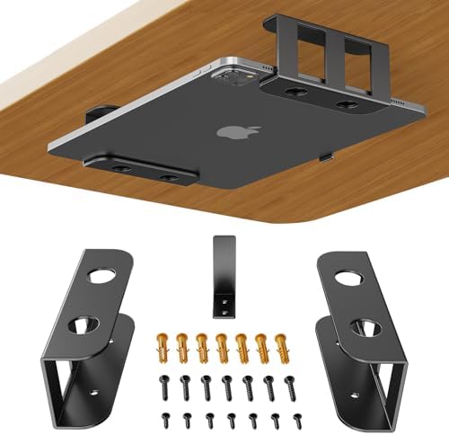 Amazon.com: BYMECOST Under Desk Laptop Storage Mount, Metal Under Desk ...