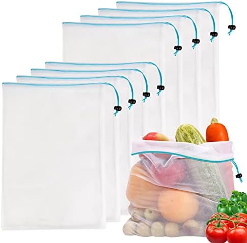 Amazon.com: utilifox Reusable Produce Bags, Eco Friendly Mesh Bags For ...
