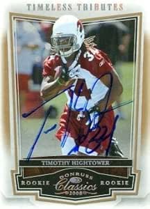 Tim Hightower autographed Football Card (Arizona Cardinals) 2008 ...