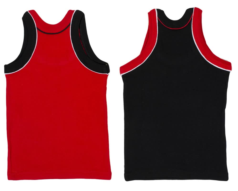 TS LAVI TAVI Boys Kids Cotton Black and Red Vest Innerwear Baniyan Pack ...