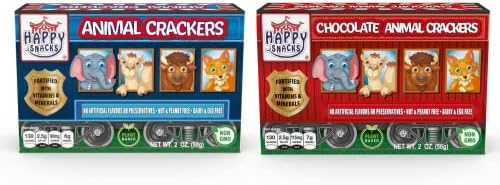 Amazon.com: Happy Snacks Animal Crackers - Plant Based Ingredients ...