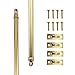 Amazon.com: Swivel Sash Curtain Rods with Brass Finish, Set of 2 ...