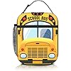 Amazon.com: Mtsouya Kids School Bus Insulated Lunch Bag Cartoon Yellow ...