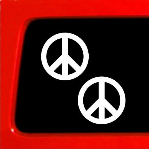 Amazon.com - Peace Sign Love Symbol Decal Vinyl Sticker for Car Truck ...