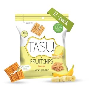 Amazon.com: TASU Banana Dried Fruit Chips | 100% Natural Healthy Chips ...