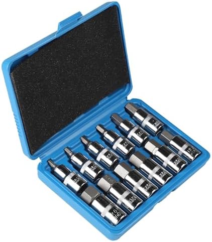 CPROSP Set of 12 Allen Sockets 1/2 Inch, Allen Sockets 5, 6, 7, 8, 10 ...