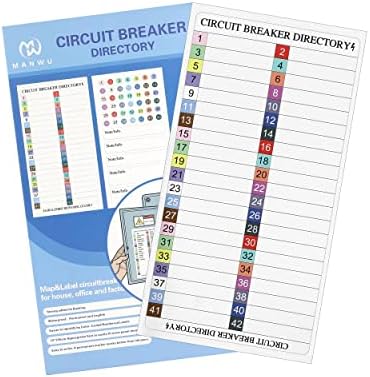 Circuit Breaker Directory Label Sticker Electric Fuse Panel Box Decal ...
