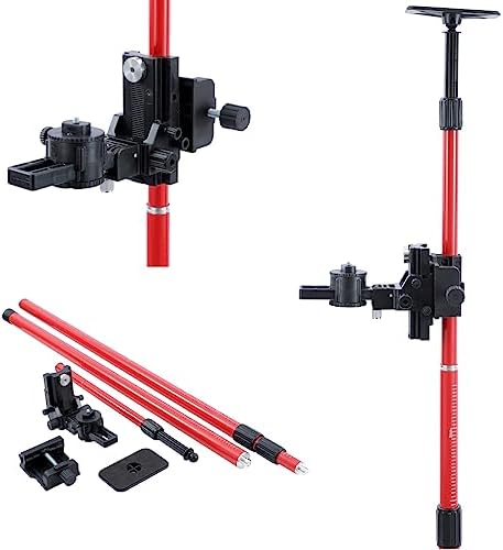 TOPWAY Laser Level Telescoping Pole 4M Extendable Aluminum Alloy Floor ...