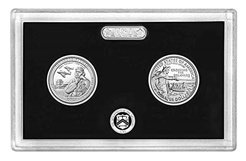 2021 S Silver Proof National Park Quarter 2 Coin Set No Box or COA Proof