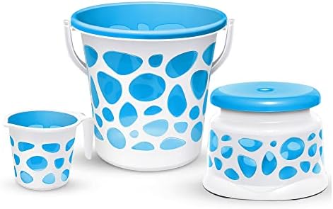 Milton Duplex Spa 3 pcs Bathroom Accessories Set, 20 litres Bucket, Mug ...