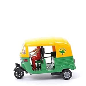Buy JAPSI CNG Auto Rickshaw with Driver Pull Back Action Toy for Kids ...
