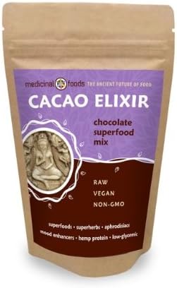 Amazon.com: Cacao Elixir -Mood Enhancing Raw Cocoa Powder Nutrition ...