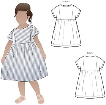 Amazon.com: Style Arc Sewing Pattern - Lacey Kids Dress (Sizes 1-8 ...