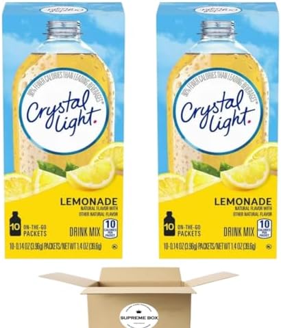 Amazon.com : Crystal Light Drink Mix - 2 Boxes - 20 Packets (Pink ...