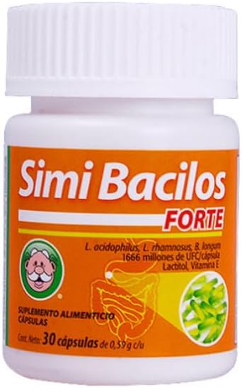Amazon.com: Generic Simi Bacilos Forte 30 caps 2 pack : Salud y Hogar