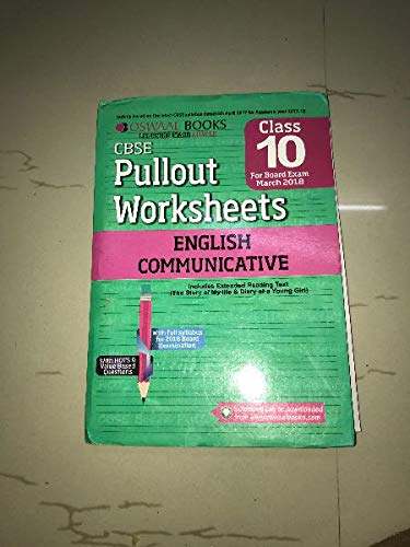 Oswal pullout worksheet class 10 communicative english : Amazon.in: Books