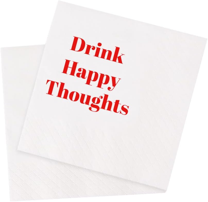 Amazon.com | VOWFOO Funny Cocktail Napkins 100Pcs Funny Quotes Saying ...