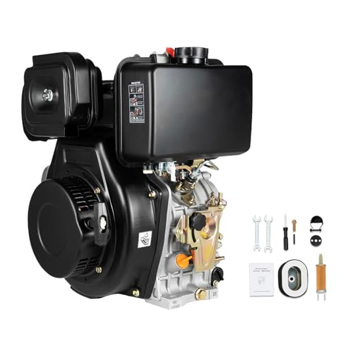 10HP 4 Stroke Diesel Engine 418CC Single Cylinder Air-Cooled Diesel ...