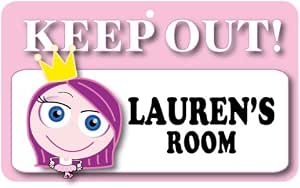 Amazon.com: Keep Out Door Sign - Lauren's Room : Home & Kitchen